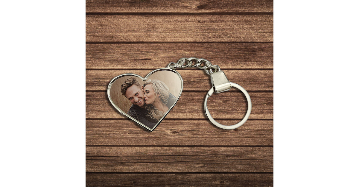 Breloc Inima Insertie Foto